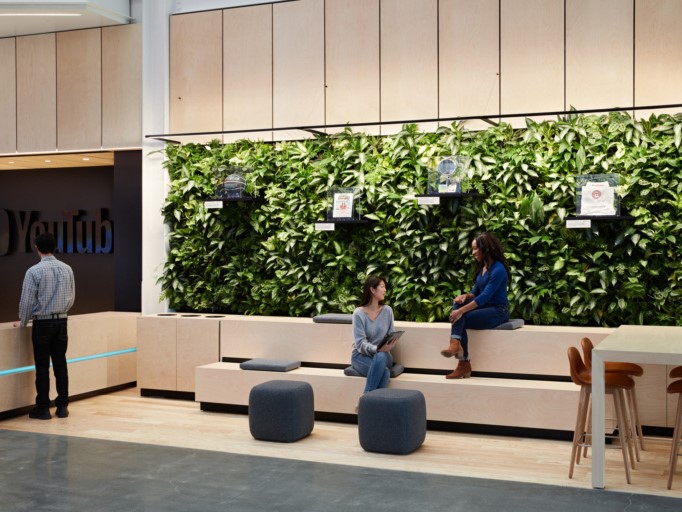 Spacestor | Workspace of the Week - YouTube Headquarters Lobby, San Bruno